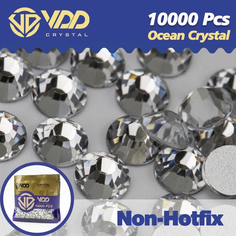 10000 шт. Стразы VDD Ocean Crystal SS8, Цвет 001