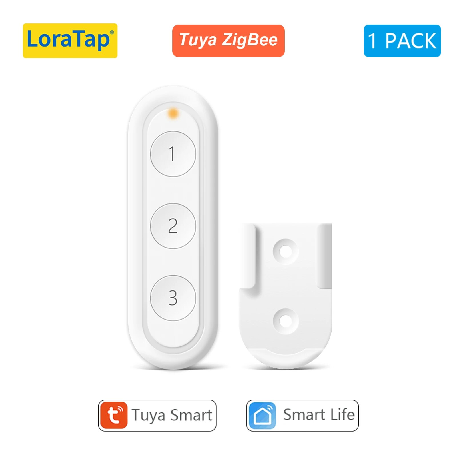 LoraTap Tuya ZigBee 3-х групповой переключатель, 1 PACK