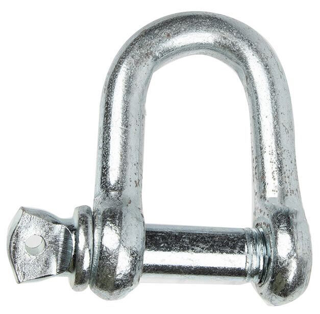 Скоба такелажная М8 (1шт) прямой тип цинк, А01743