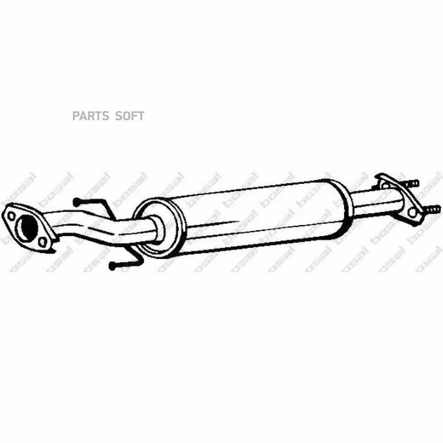 Глушитель задний (DAEW MATIZ 00- ) от официального дистрибьютора, BOSAL, артикул 141385