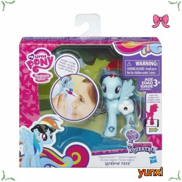 Фигурка My Little Pony - Rainbow Dash с волшебными картинками / Пони Радуга Дэш