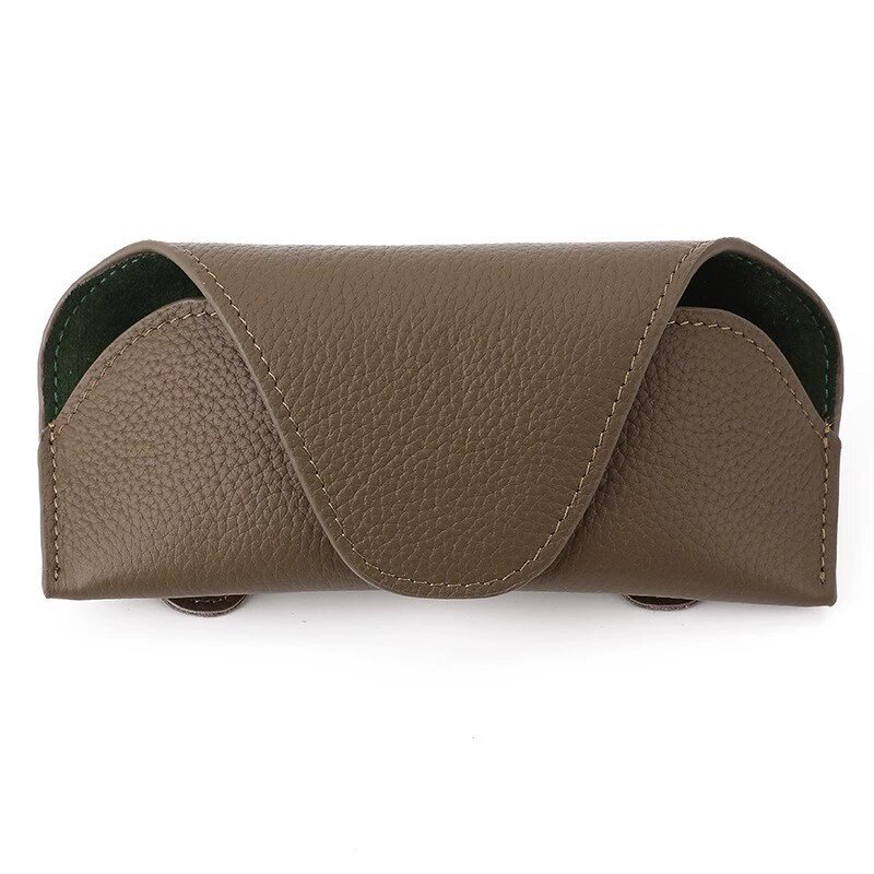 Мягкий кожаный держатель для солнцезащитных очков в автомобиль, универсальная установка, бежевый цвет, компактный