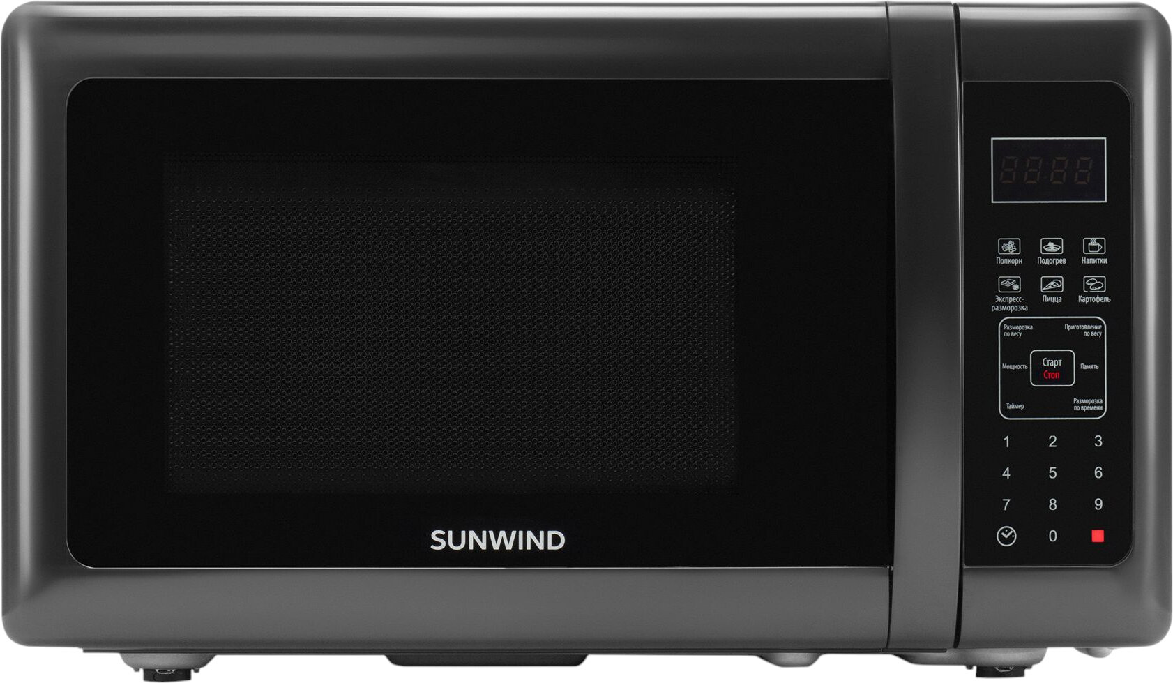 Микроволновая печь Sunwind SUN-MW007, отдельностоящая, черный цвет