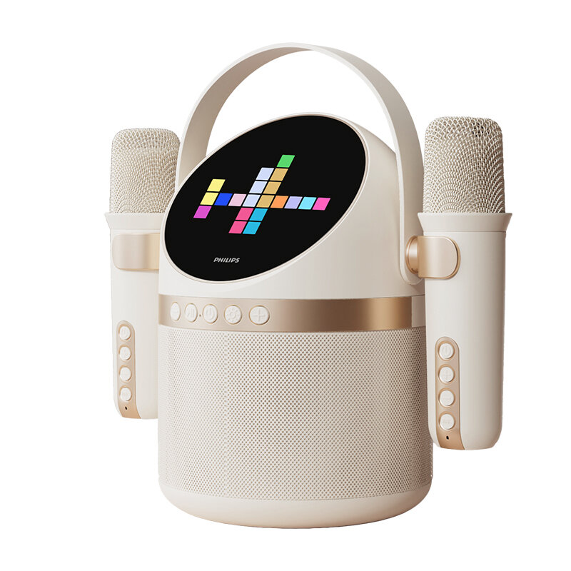 Портативная колонка PHILIPS беспроводная, beige, высокая мощность, компактный размер, до 12 часов