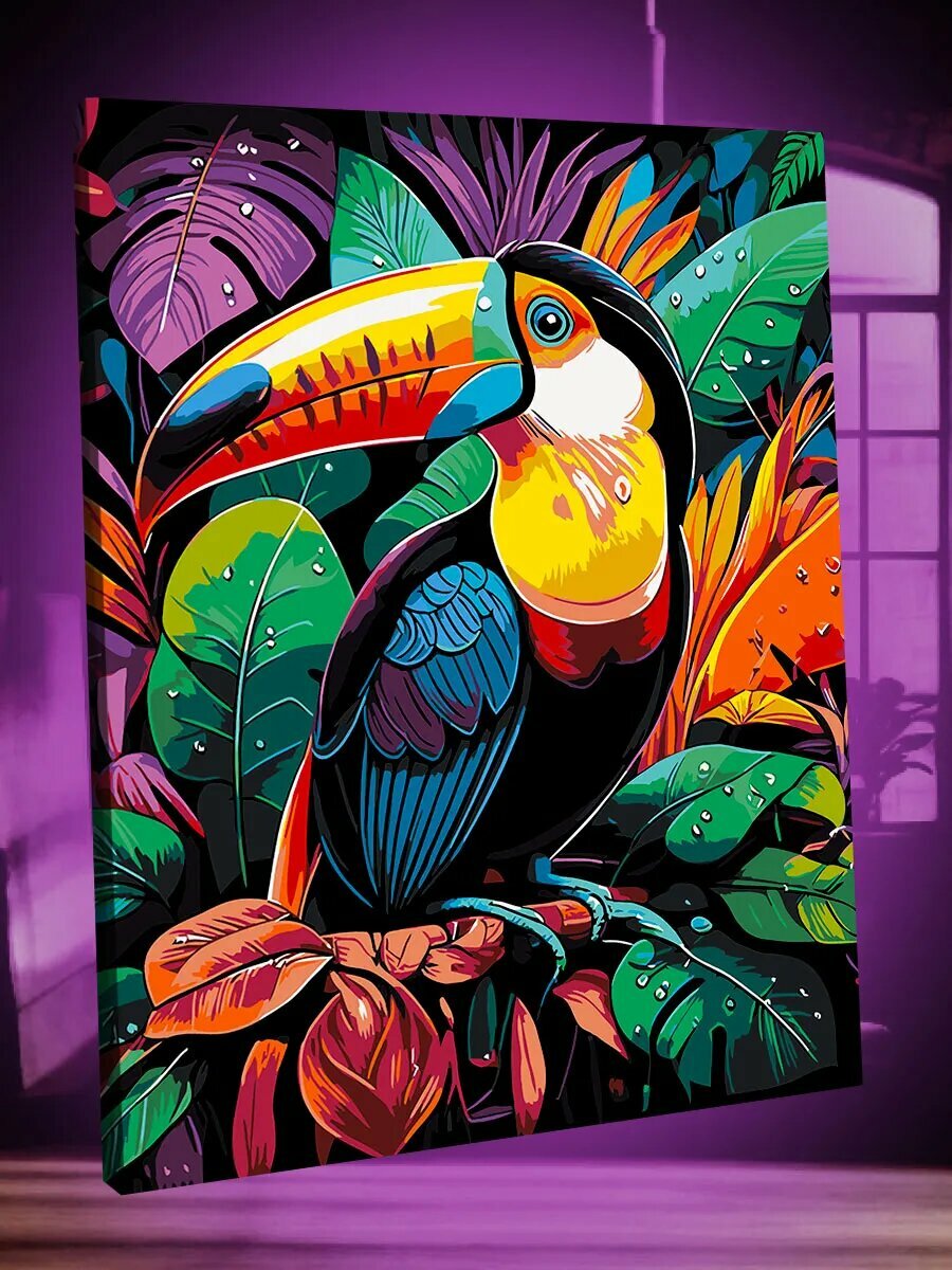Картина по номерам Тукан