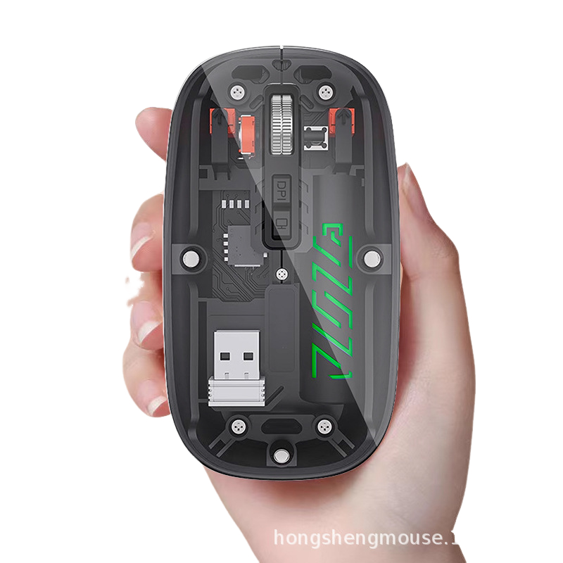 Беспроводная ультратонкая USB-мышь 2.4G с оптическим датчиком и 3 режимами DPI для ПК, ноутбука
