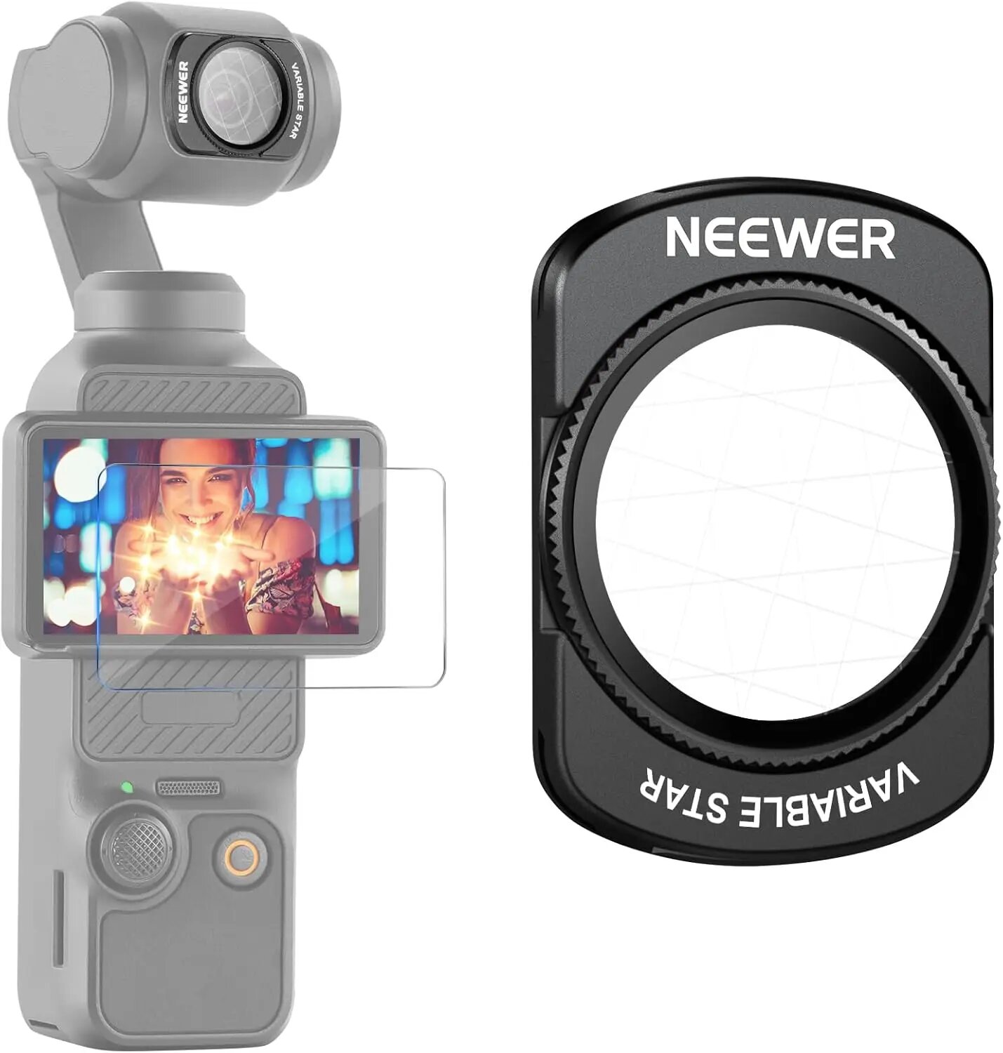 NEEWER Звездный фильтр для DJI Osmo Pocket, 4/8 точек, черный