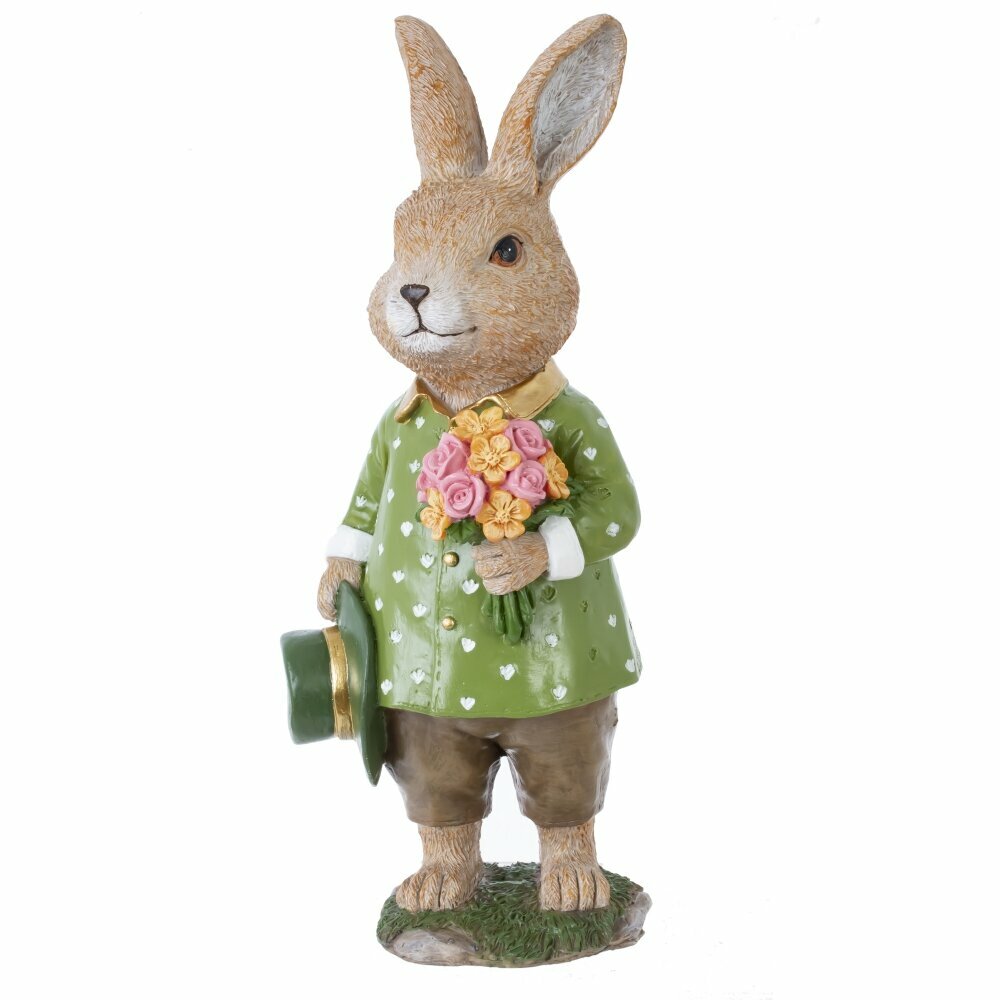 Фигурка Заяц, 9,5х9х25 см KSM-818452