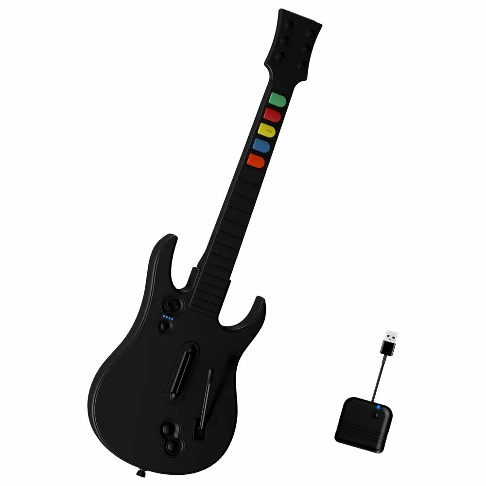 Беспроводная игровая гитара 2.4G "три в одном" поддерживает Xbox One / Series X и PC Rock Band 4 Fortress.