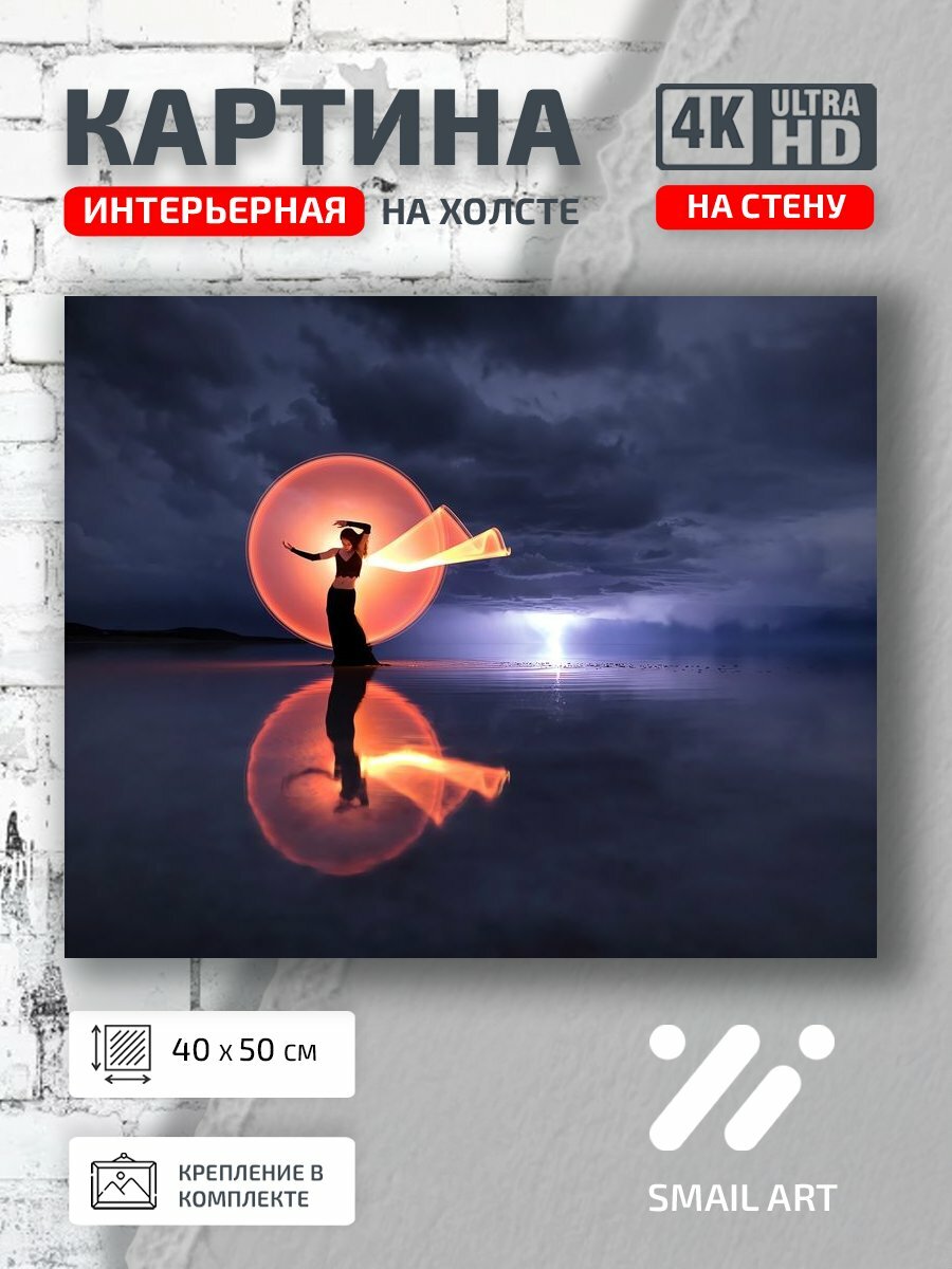 Картина на холсте интерьерная 40 на 50 на стену Тень Portrait для кабинета портрет интерьер