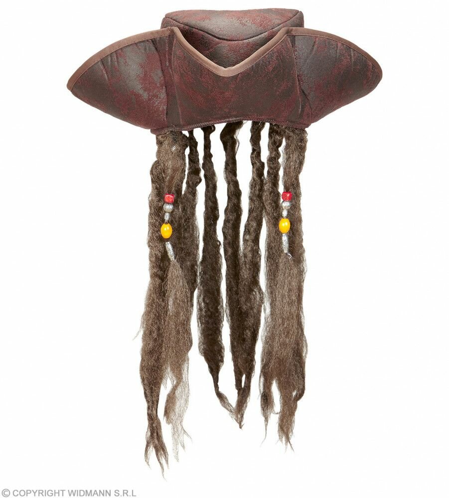 Шляпа пирата треуголка "Джек Воробей" пиратская