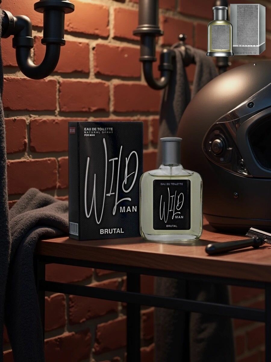 Delta parfum (Red Label). Туалетная вода мужская Wild Man Brutal, 100мл.