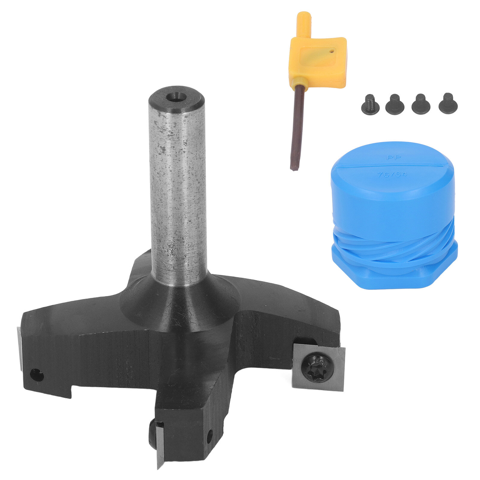 Фреза для строгания Spoilboard, 4-зубая, хвостовик 1/2, лезвие из высокоуглеродистой стали, сплав YG8, строгальный резец, фреза по дереву