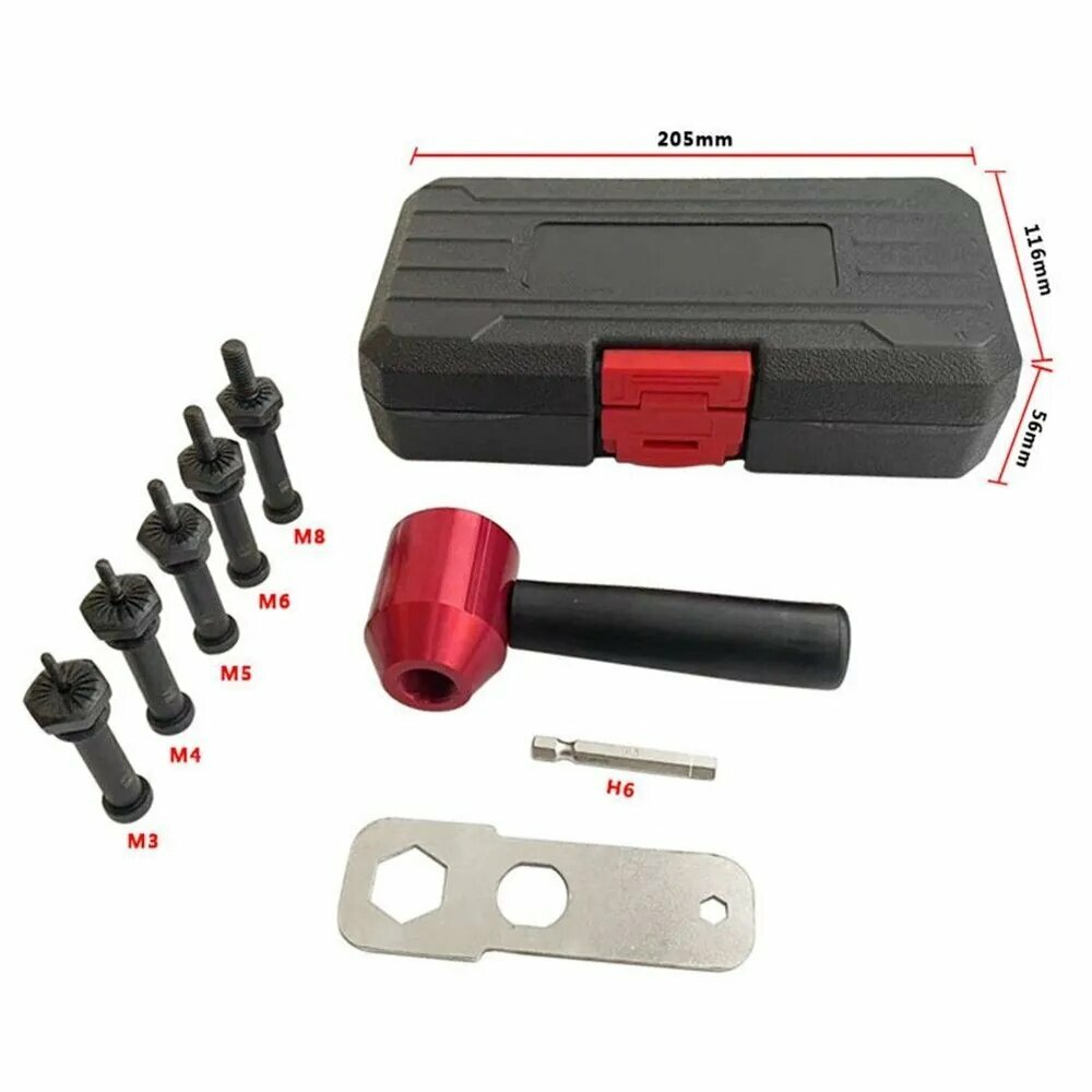 Электрический Клепальщик С Алюминиевой Головкой Для Преобразования Гвоздей Портативный Набор Ручных Фитингов