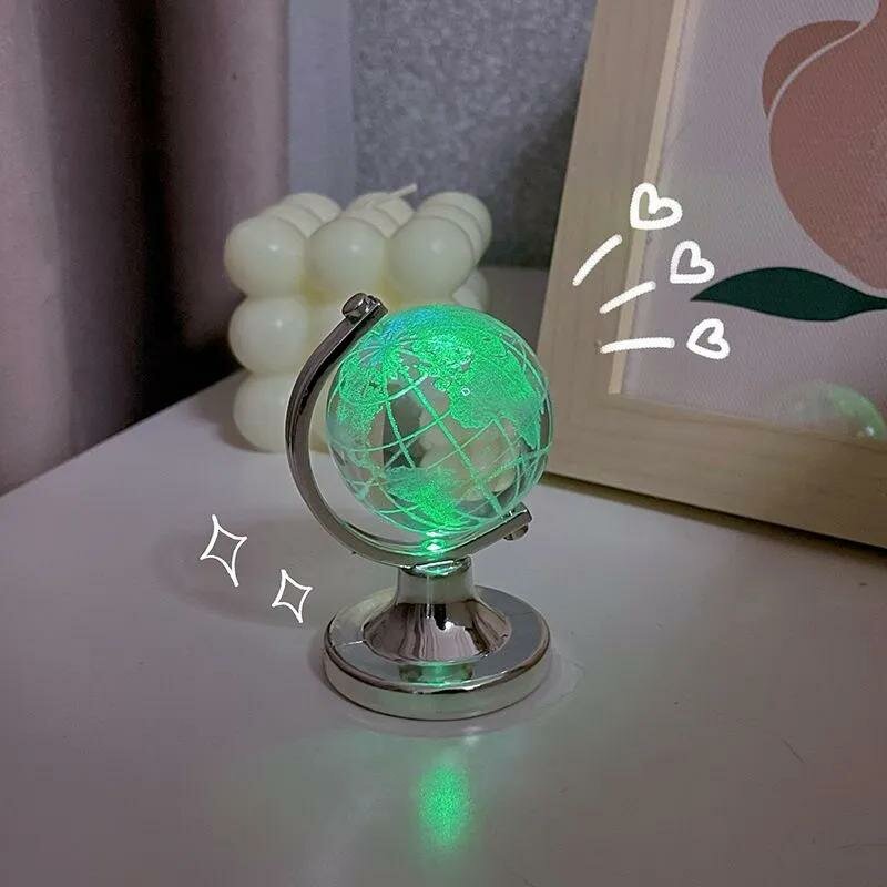 Лампа CrystalGlow 3D, белый кристалл, категория "Глобусы", упаковка в прочную картонную коробку, цвета: серебристый, золотой, медный, черный, розовый, подходит для свадеб, дней рождения, переездов, рождества, Валентина, диаметр глянца LED 4 см, высота 7