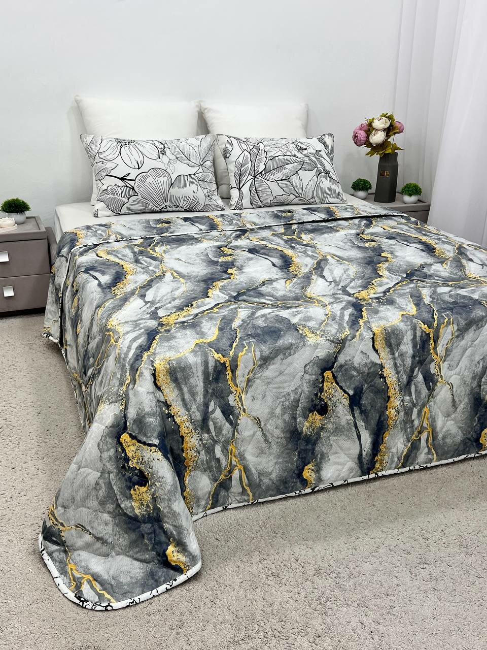 Enamorado покрывало двухстороннее 1,5 спальное микрофибра, 100% хлопок