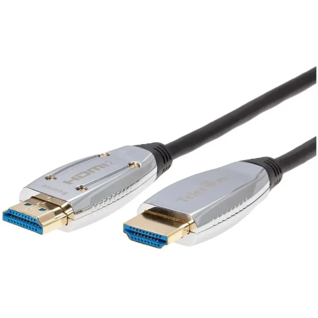Активный оптический кабель HDMI 19M/M, ver. 2.1, 8K@60 Hz 80m Telecom