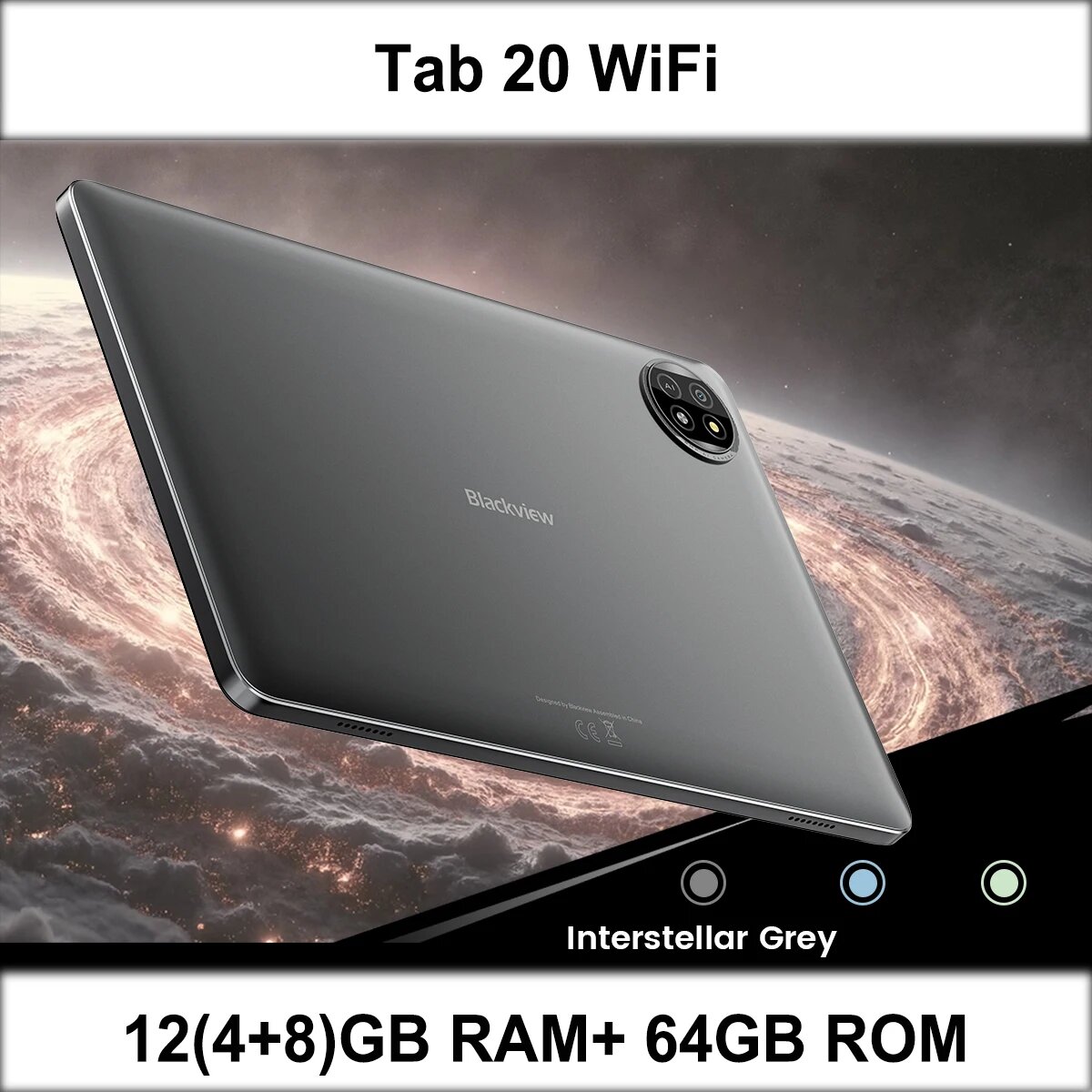 Планшет Blackview, 10", 4/64ГБ, Wi-Fi, Android