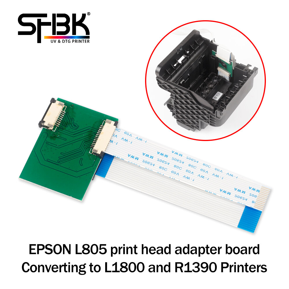 Адаптер для головки принтера Epson A3 UV DTF L1800 1390 на головку принтера L805 L800, материнская плата, преобразование головки A3 в головку A4