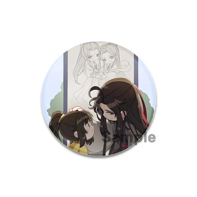 32/44/58 мм китайская мультяшная брошь Mo Dao Zu Shi значок косплея Chen Qing Ling булавка аниме аксессуары для одежды декоративный подарок