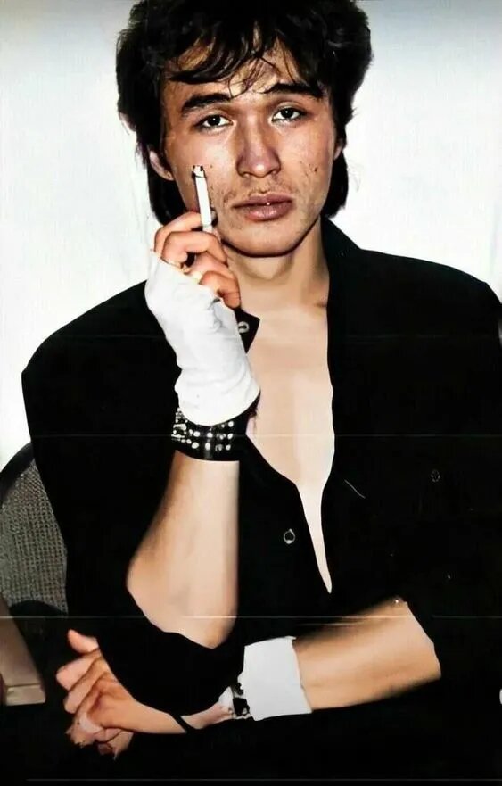 Алмазная мозаика "Виктор Цой" квадрат/круглые бриллианты/стразы арт/40х50 см