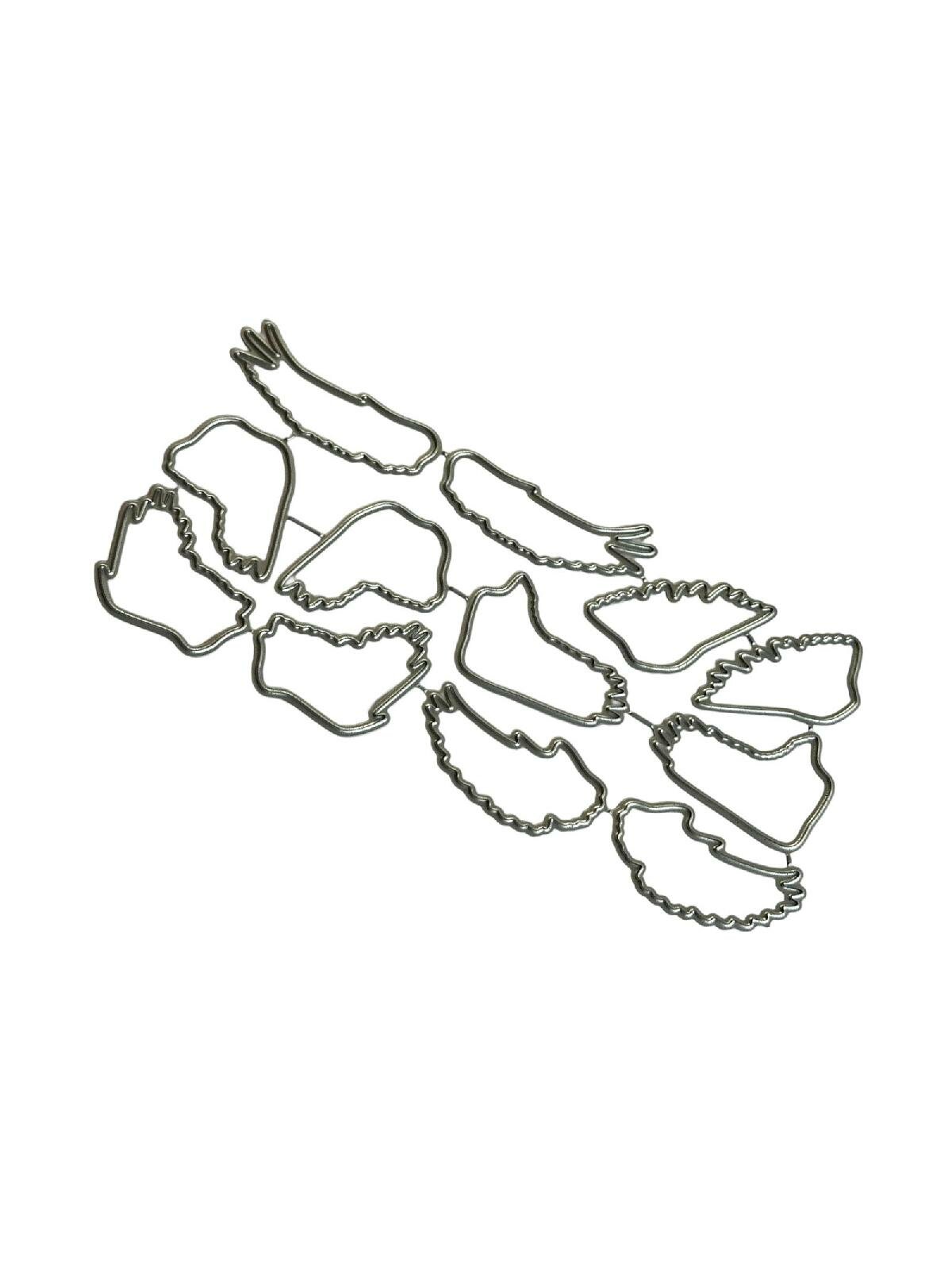 Штампы для тиснения в форме крыла из углеродистой стали Шаблоны для изготовления открыток