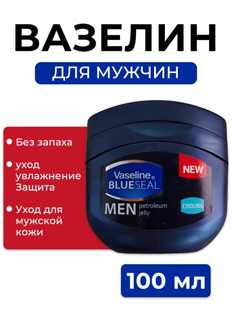 Vaseline Blueseal Men, универсальный вазелин, 100 мл