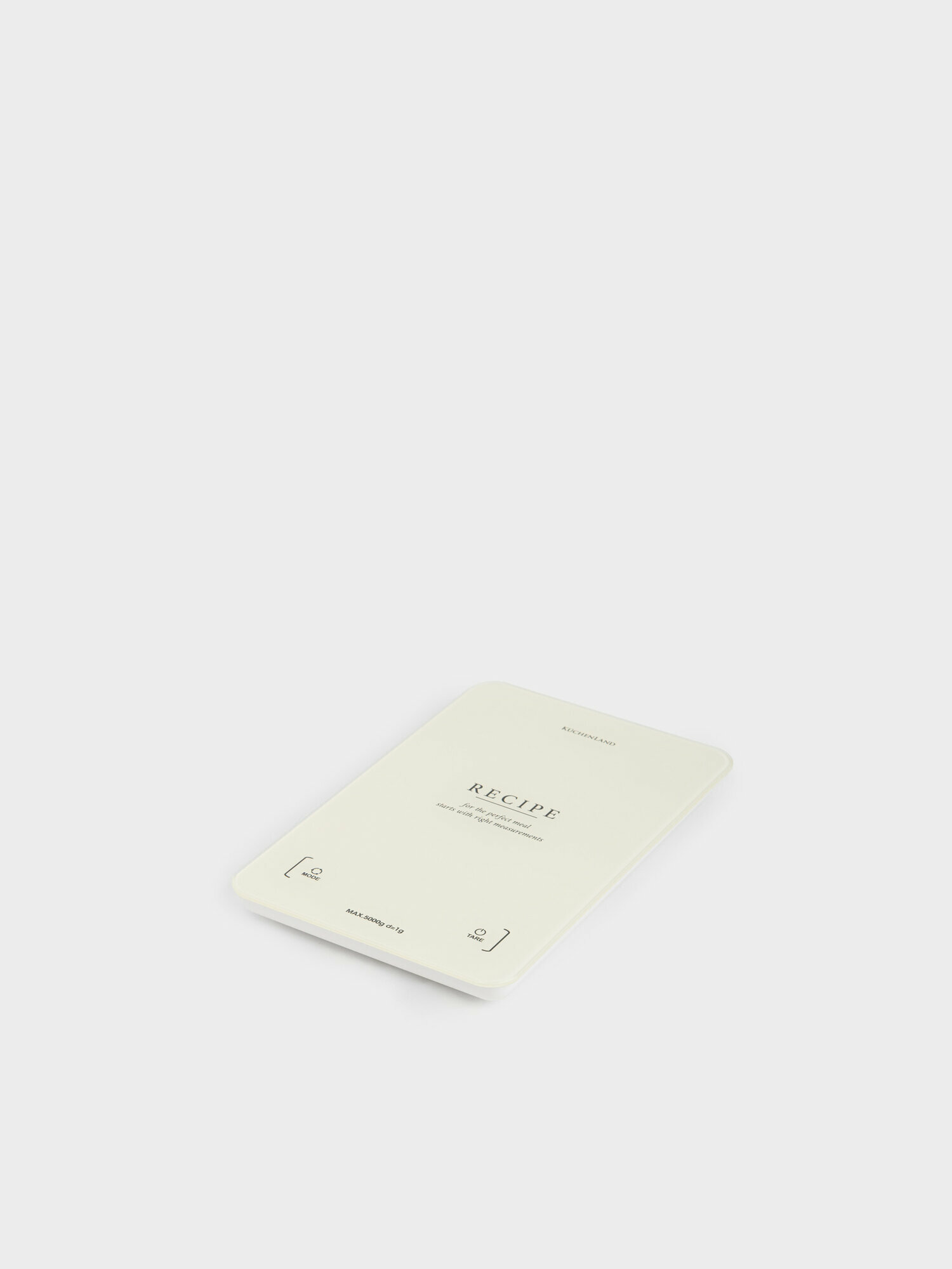 Весы кухонные, 23х15 см, электронные, пластик/стекло, белые, Recipe, Libra