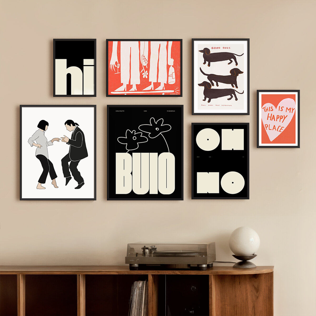 Набор постеров 7 шт "Набор постеров в современном стиле" плакат для интерьера, картина на стену