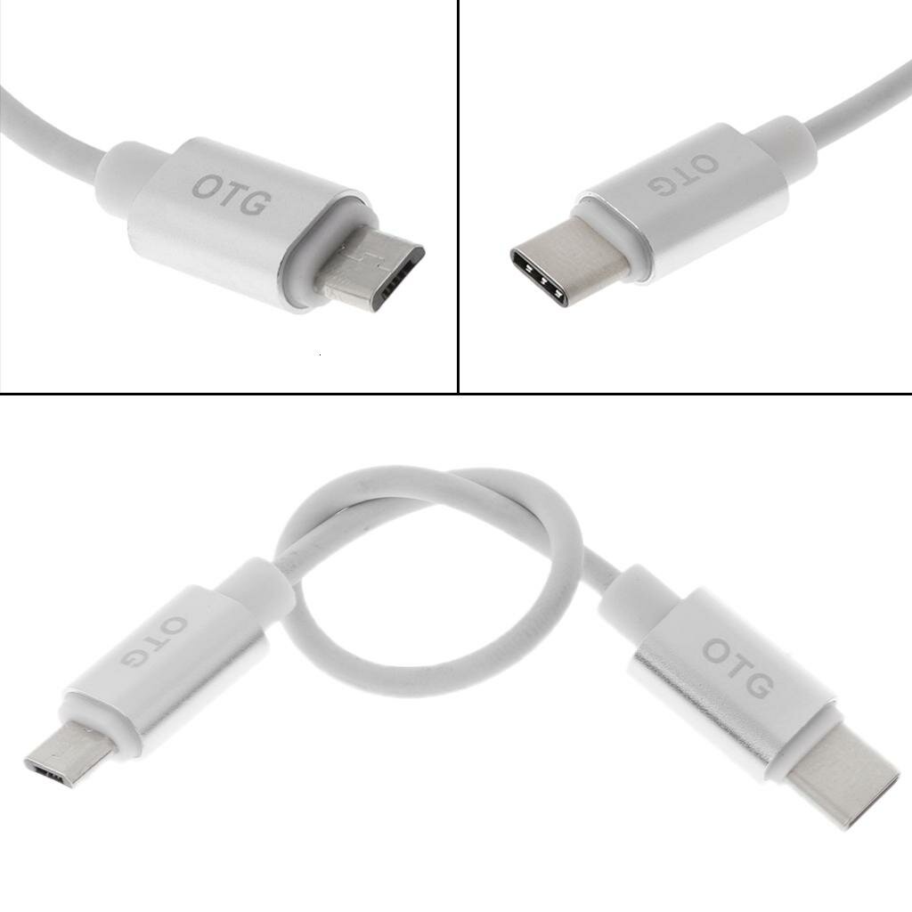 USB-C micro-USB кабель, Серебро — фото 1