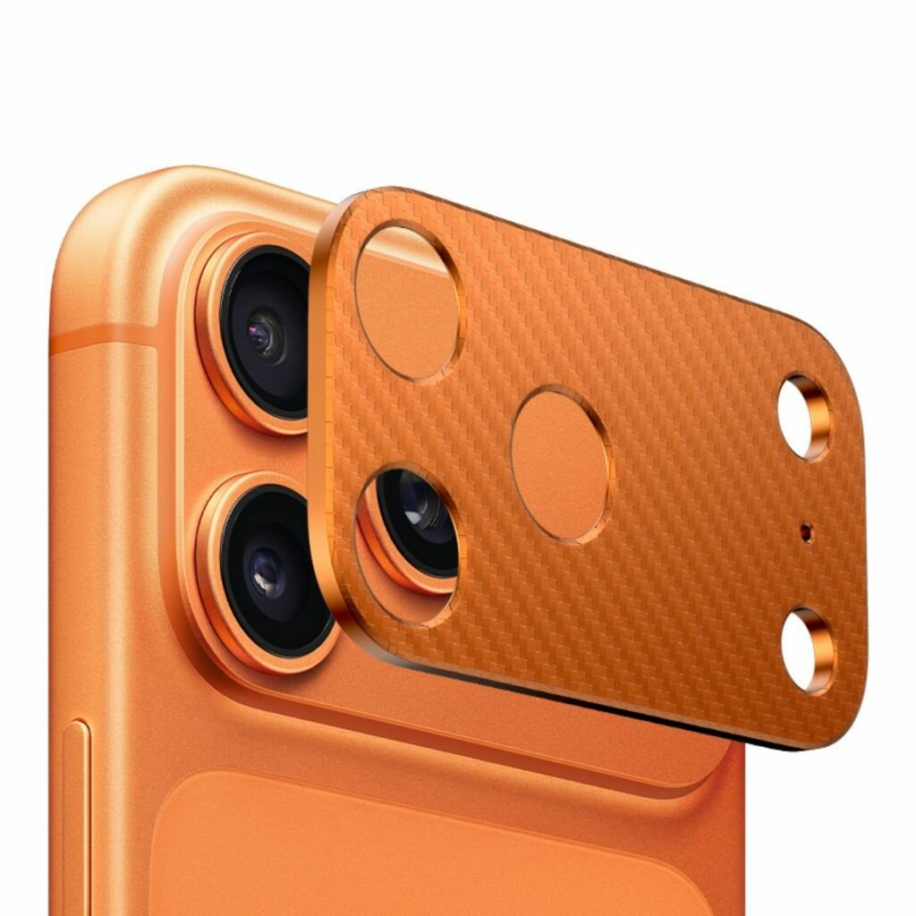 Подходит для пленки для линз из углеродного волокна IPhone17pro-Оранжевый-17 Pro