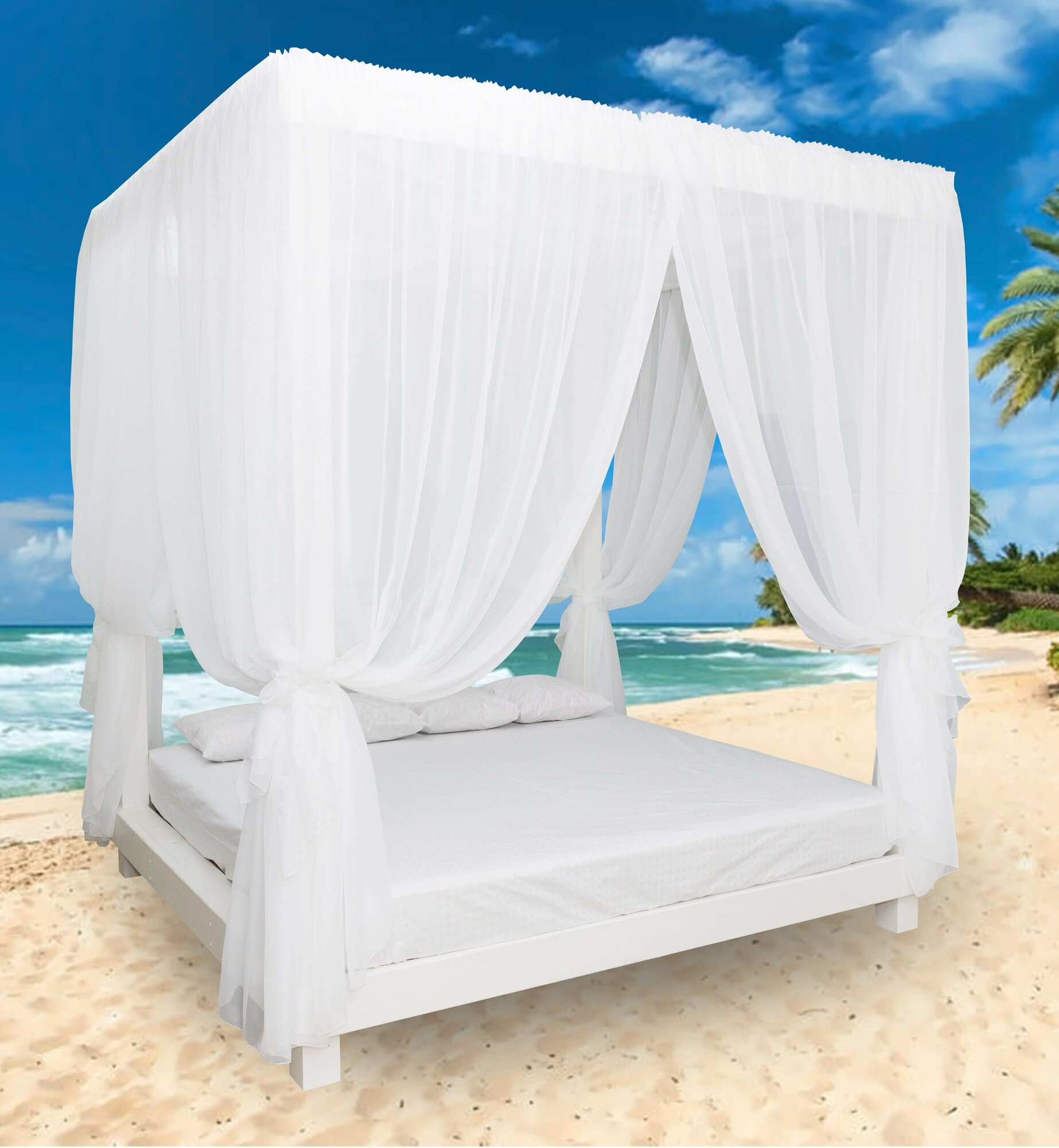 Беседка пляжная Орион-1.1 деревянная сборно-разборная