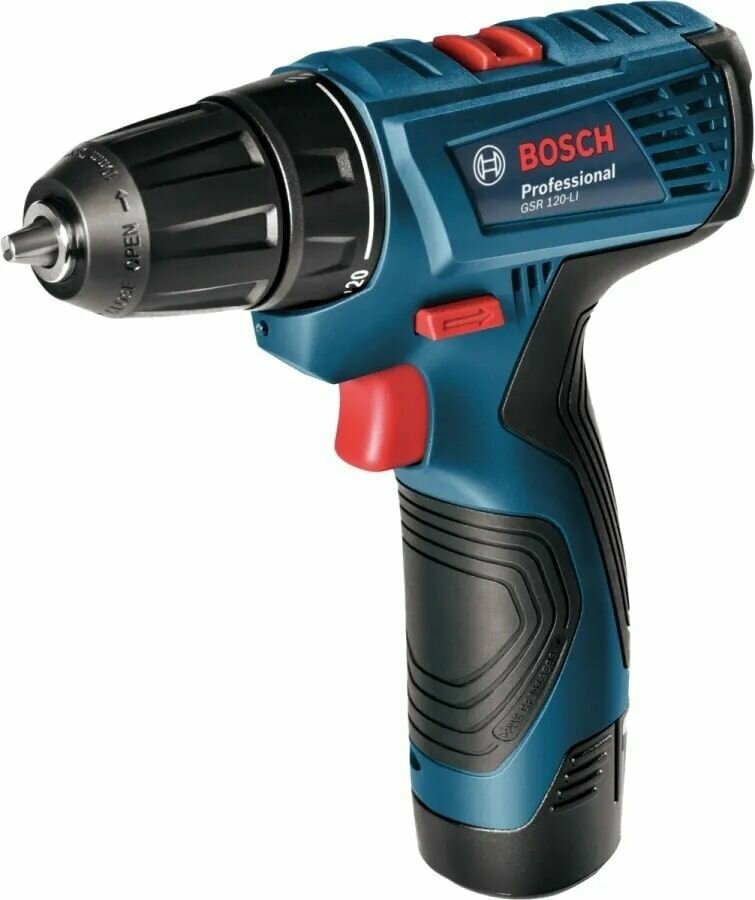 Дрель-шуруповерт Bosch GSR 120-LI, От аккумулятора, 12 В, 30 Нм