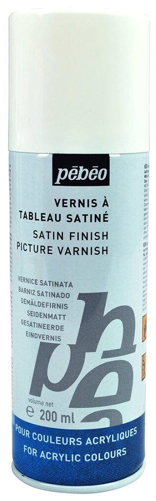 Лак акриловый (аэрозоль) "PEBEO" 200 мл 520235 сатиновый