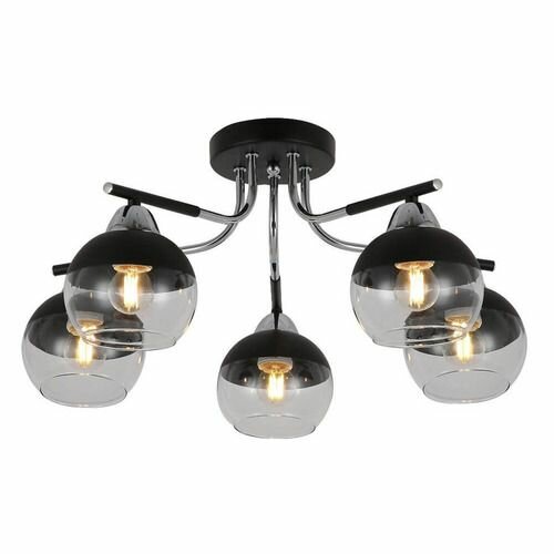 Люстра HIPER Tommy H181-5, 5 х 60 Вт, черный