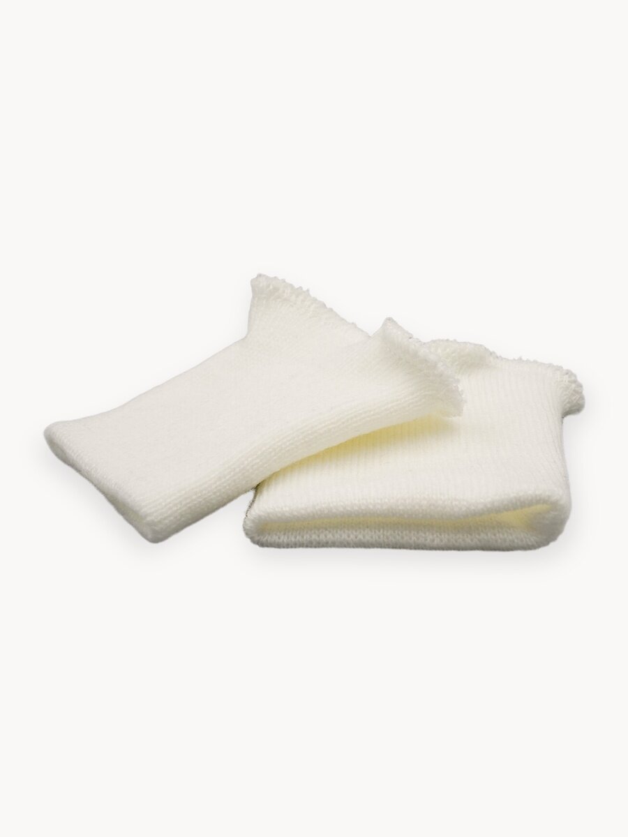 Манжет средней плотности (100% акрил), 14 кл, 1*1, 8см*9,5см (в-06 белый)