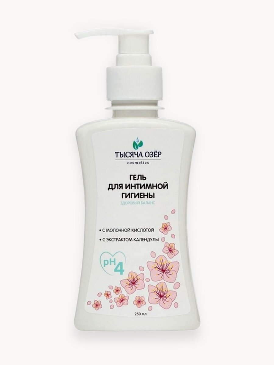Гель для интимной гигиены Тысяча озер с д-пантенолом и экстрактом календулы, 250 мл