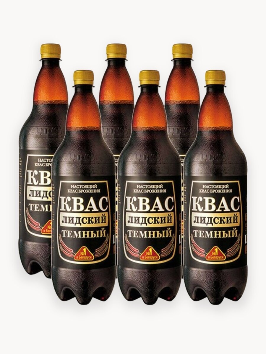 Квас лідскае Темный, 1.5 л, 6 шт.