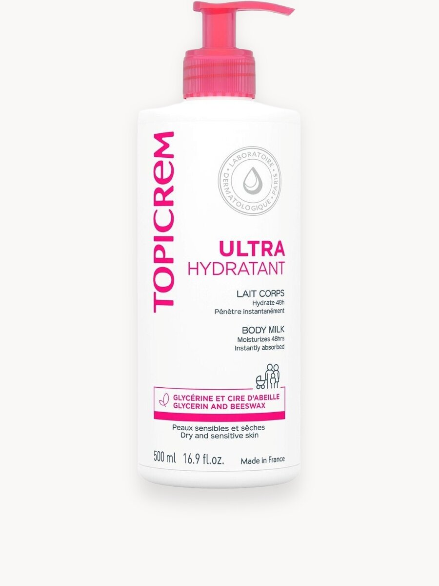 Топикрем Ультра-увлажняющее молочко для тела, 500 мл | TOPICREM Body Milk