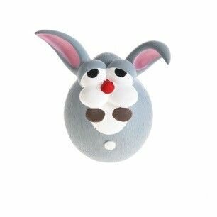 HOMEPET Игрушка для собак Заяц, с пищалкой, латекс