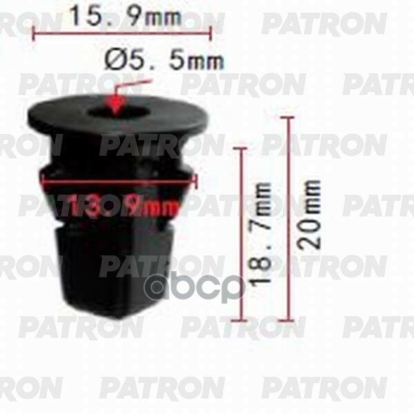 Фиксатор пластиковый Lexus, Toyota применяемость: 12 - размер шурупа PATRON арт. P37-0724 - высокое качество товара по низкой