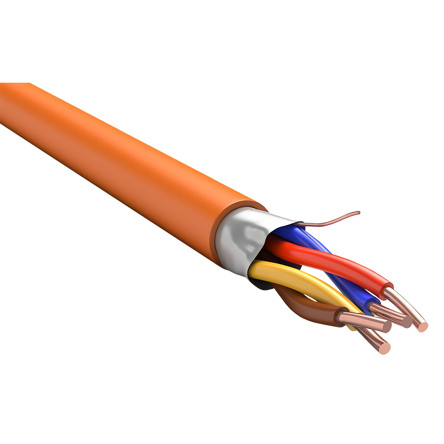 ITK Кабель кпсэнг(А)-FRLS 2х2х0,20 оранжевый (200м), IEK FR1-02-F-1307 (1 шт.)