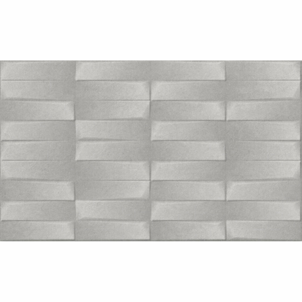 Плитка настенная Gracia Ceramica (Грация Керамика) Industry grey серый 03 30х50 см, толщ. 9 мм, 010100001393 (1.2 м2)