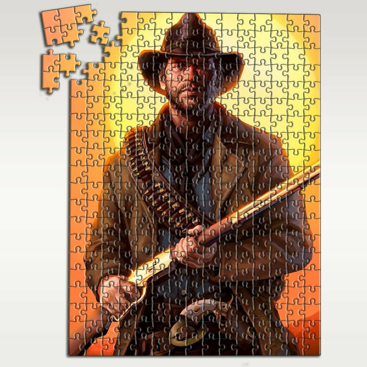 Пазл картонный А3: модель игра RDR Red Dead Redemption Артур Морган - 6572 П