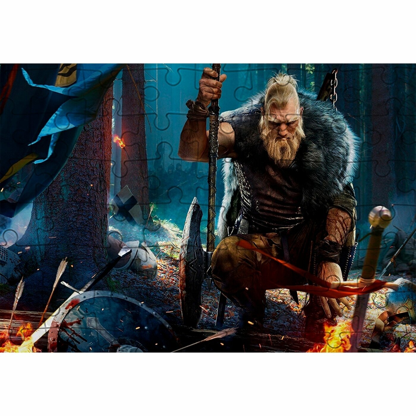 Пазл картонный А4: модель Black Desert - 33