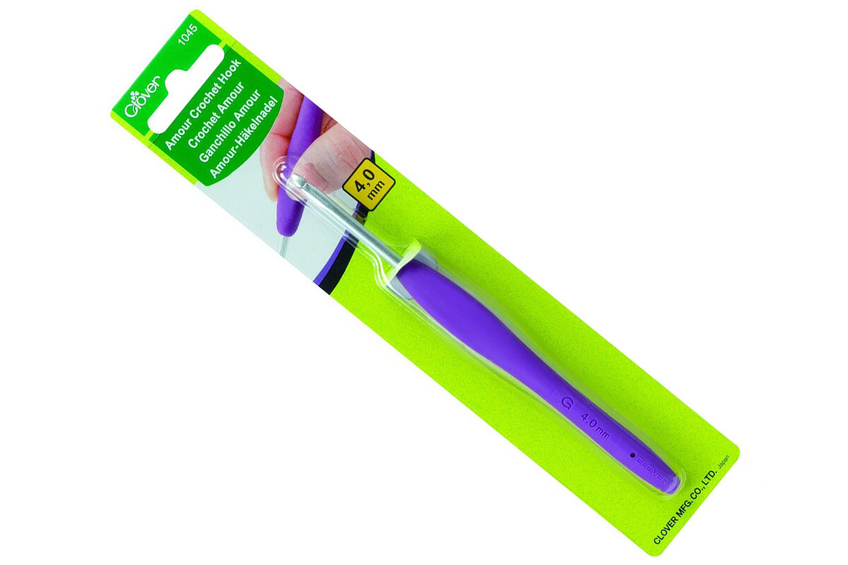 Крючок для вязания Amour Clover, Амор Кловер 4,00 мм, (1045)