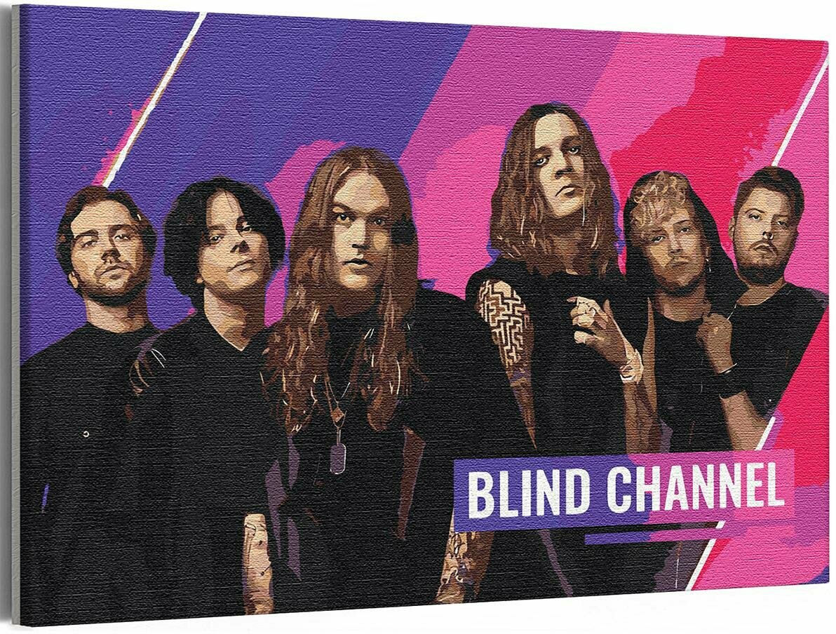 Blind Channel / Violent Pop Раскраска картина по номерам на холсте с неоновой краской 40х60