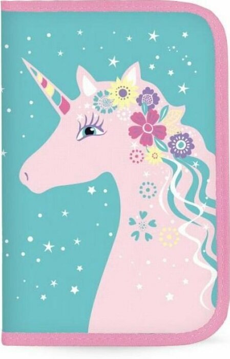 Набор первоклассника - Пенал школьный Феникс + Единорог с наполнением 17 предметов