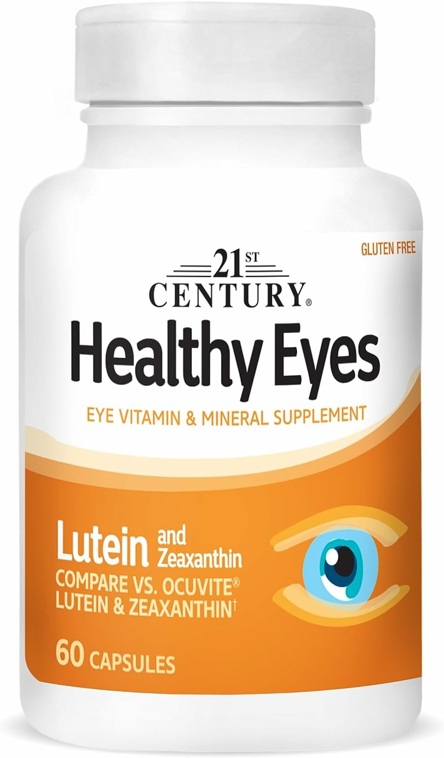 21st Century Healthy Eyes Lutein and Zeaxanthin 60 capsules (витамины и минералы с лютеином и зексантином)