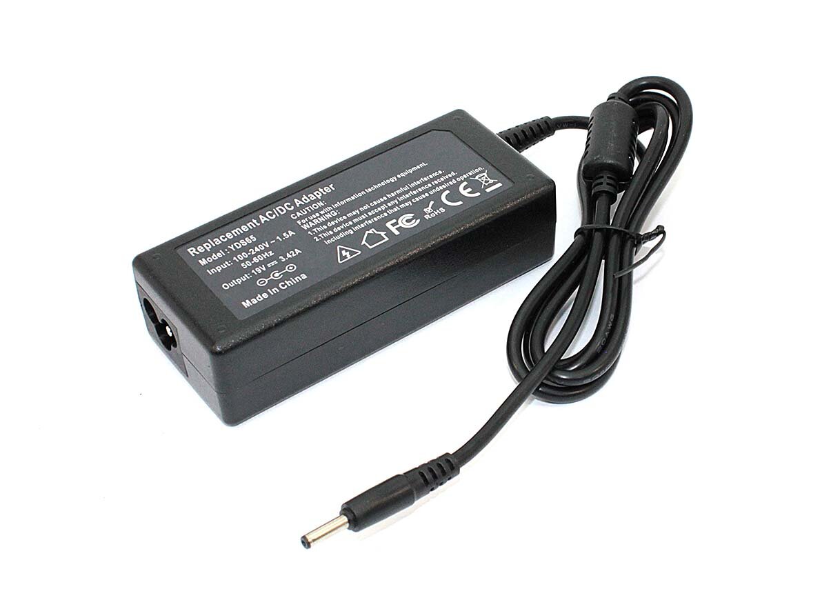 Блок питания 65W для ноутбуков Clevo 19V 3.42A штекер 3.5*1.35мм